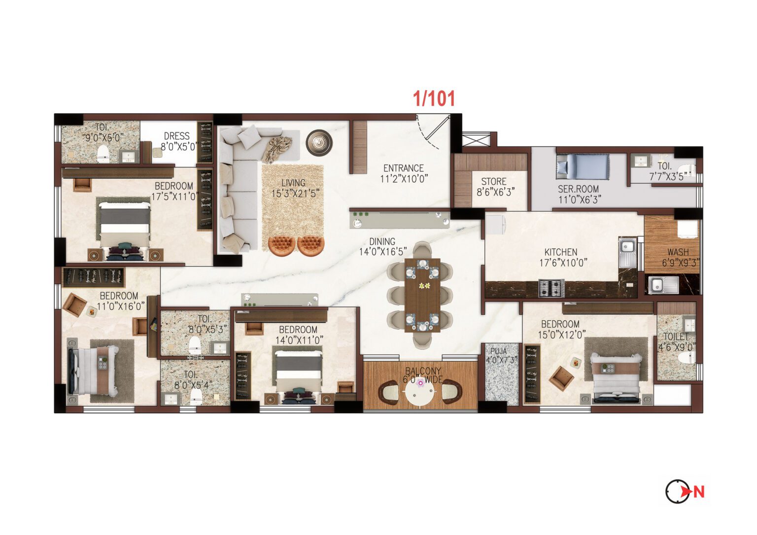 Block 1 - Balaji Builders and Developers